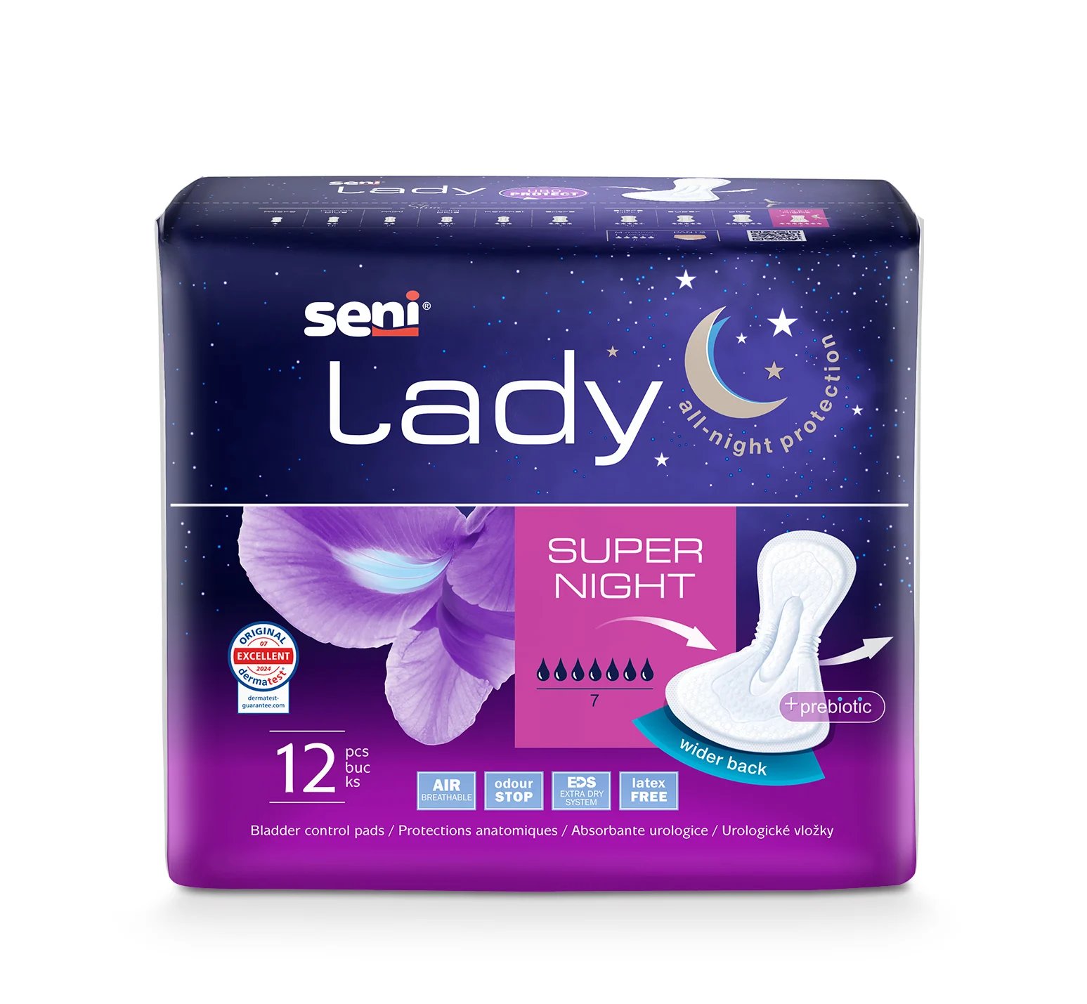 Seni Lady Super Night absorbante urologice 12 buc - Good Care Medical